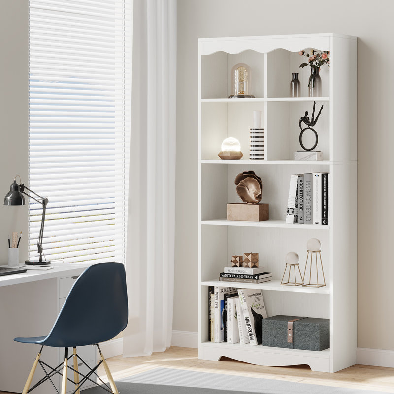 Mainstays 5 shelf bookcase white store
